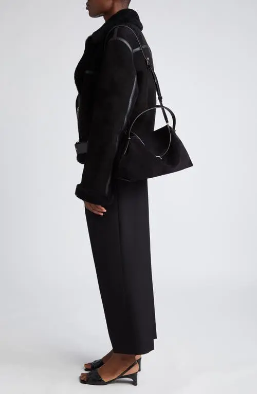 TOTEME T-lock Curved Top Handle Bag - Espresso