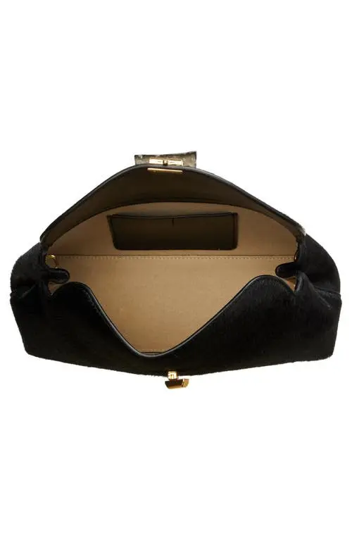 TOTEME T-lock Curved Top Handle Bag - Espresso