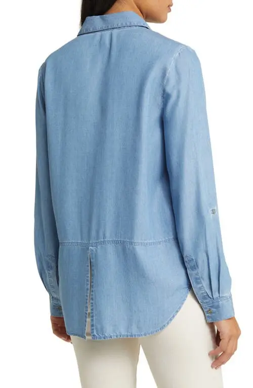BEACHLUNCHLOUNGE Arlita Chambray Button-up Shirt