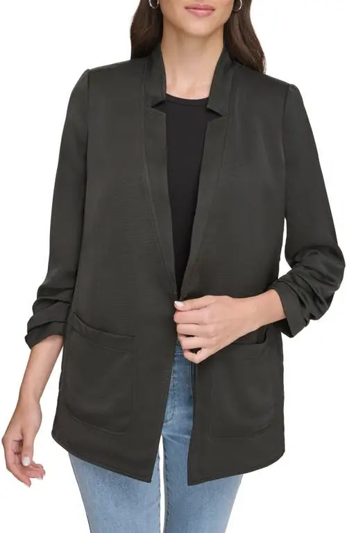 Dkny Notch Collar Blazer - Black
