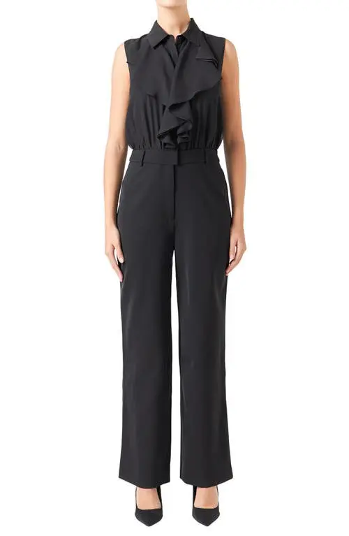 Endless Rose Ruffle Sleeveless Jumpsuit