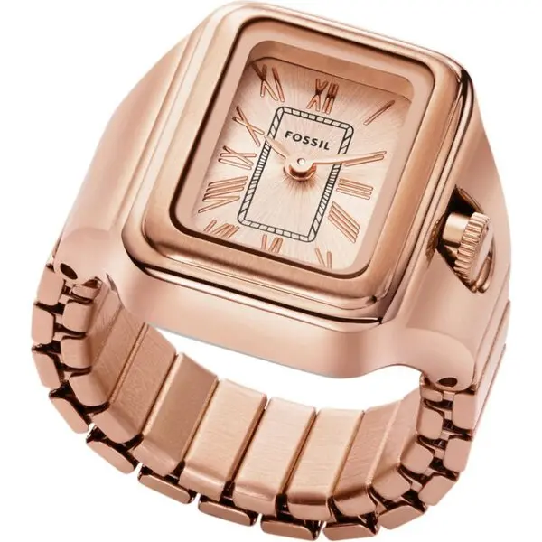 Fossil Raquel Watch Ring - Rose Gold