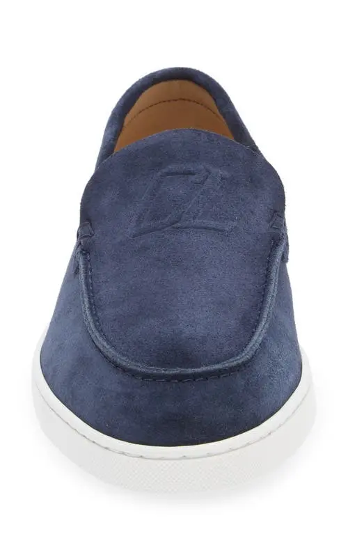 Christian Louboutin Varsiboat Slip-On Sneakers - Marine  display picture 3