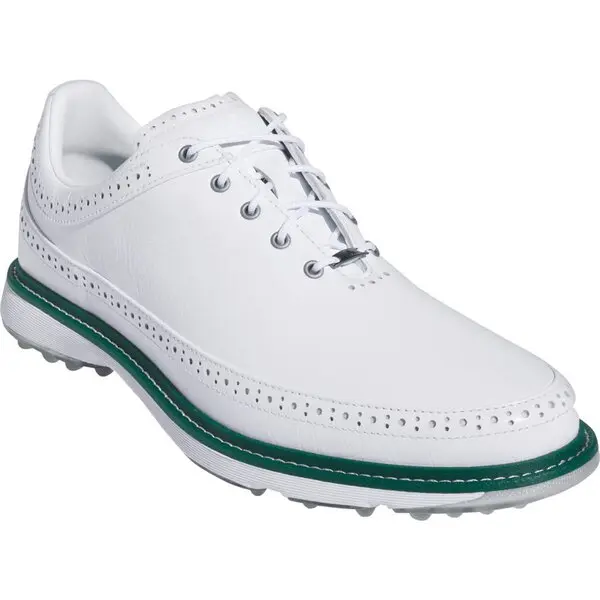 Adidas Mc80 Spikeless Golf Shoe - White/silver/collegiate Green