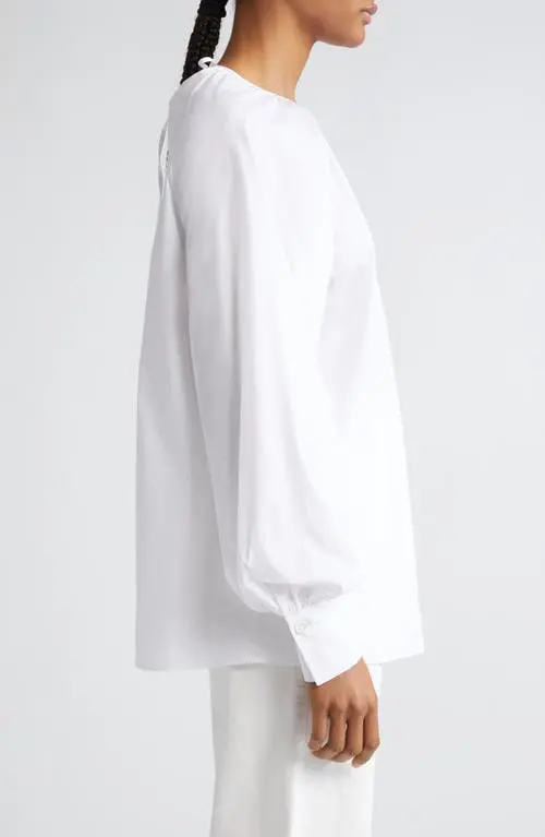 Eleventy Gathered Neck Blouse