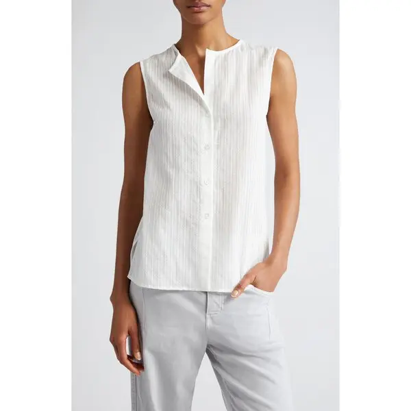 Eleventy Textured Sleeveless Shirt