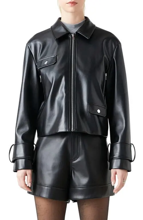 GREY LAB Faux Leather Jacket