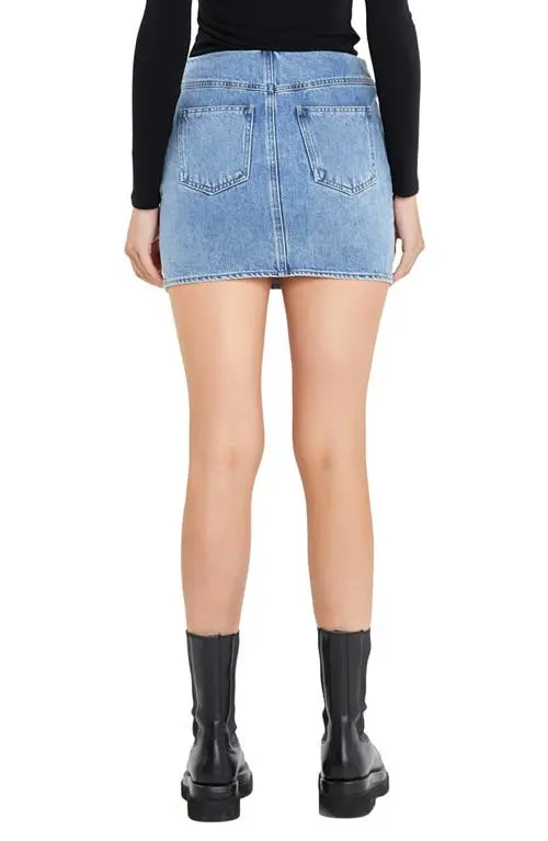 GREY LAB Cargo Pocket Denim Miniskirt - Blue
