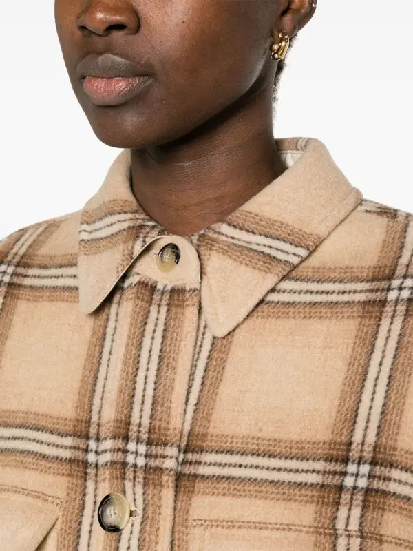 Isabel Marant Étoile Fontizia Checked Coat - Neutrals