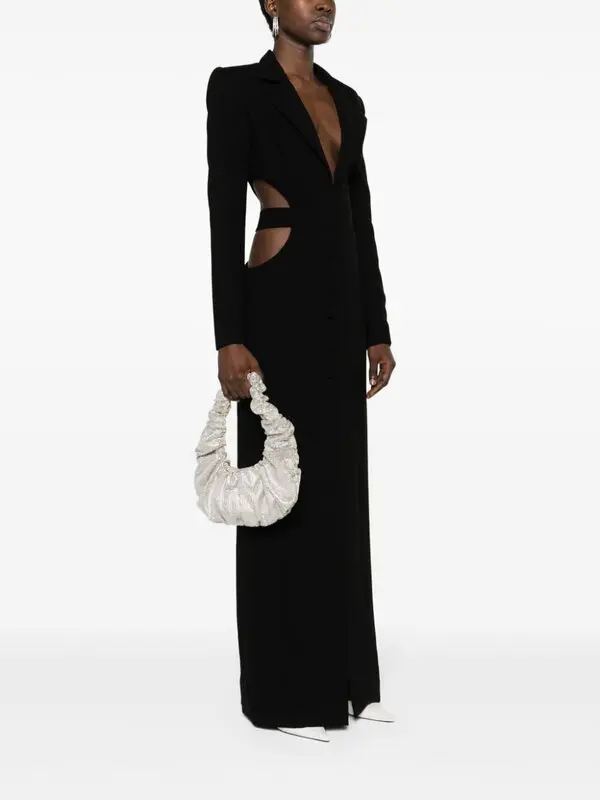 Giuseppe Di Morabito Crystal-embellished Ruched Tote - Neutrals