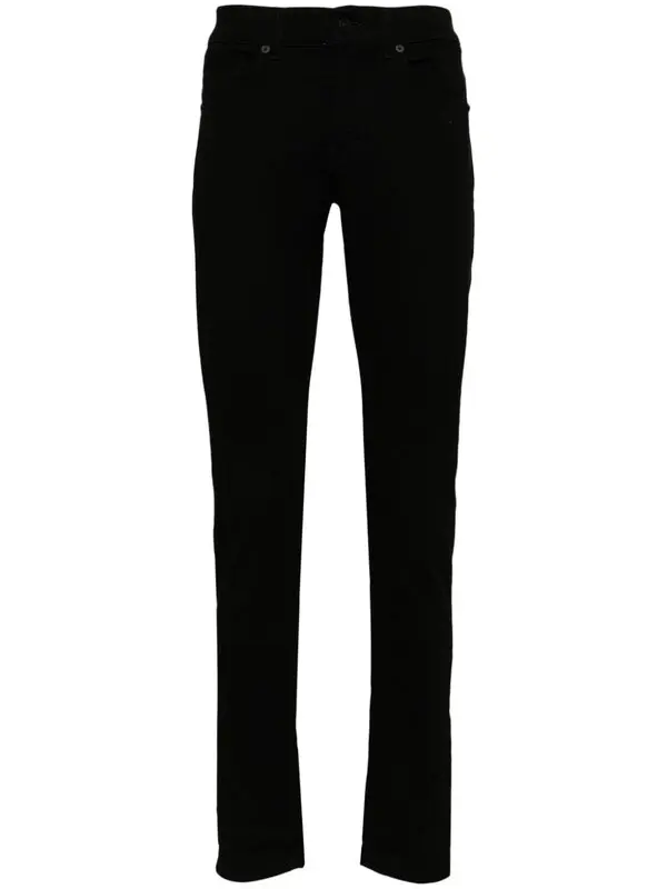 DONDUP George Mid-rise Tapered Jeans - Black
