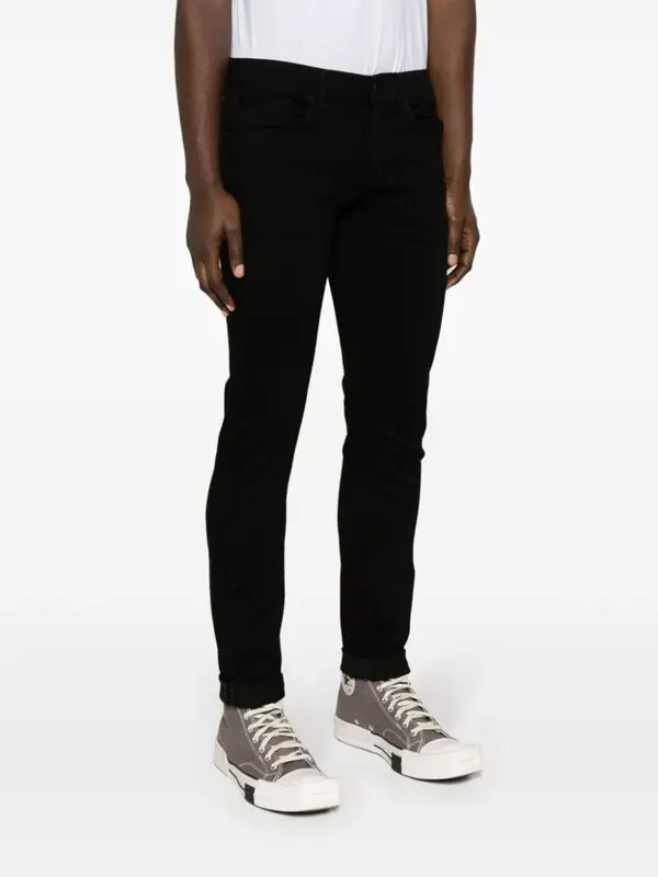 DONDUP George Mid-rise Tapered Jeans - Black