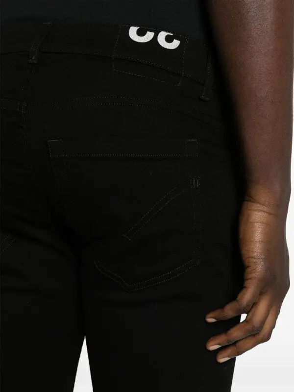 DONDUP George Mid-rise Tapered Jeans - Black