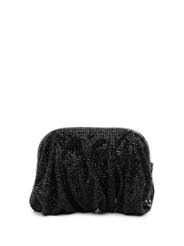 Benedetta Bruzziches Venus Rhinestoned Clutch - Black
