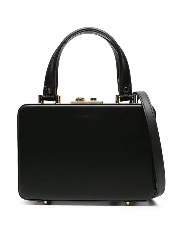 GIANVITO ROSSI Valì Leather Tote Bag - Black