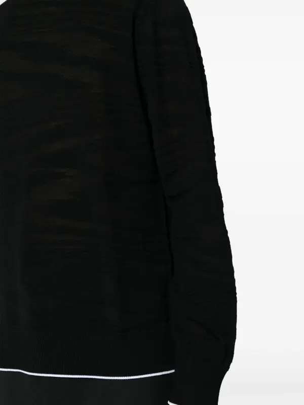 Missoni Contrast-trim Roll-neck Jumper - Black