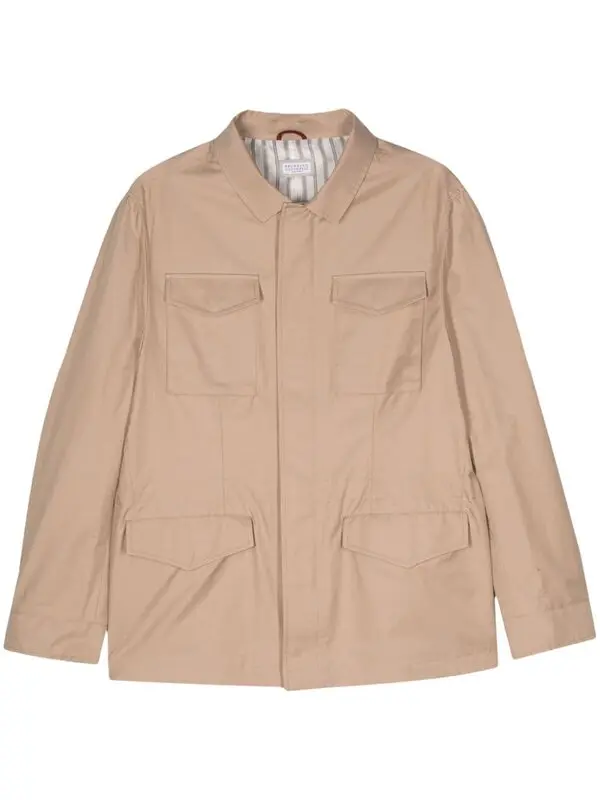 Brunello Cucinelli Zip-fastening Windbreaker Jacket - Neutrals