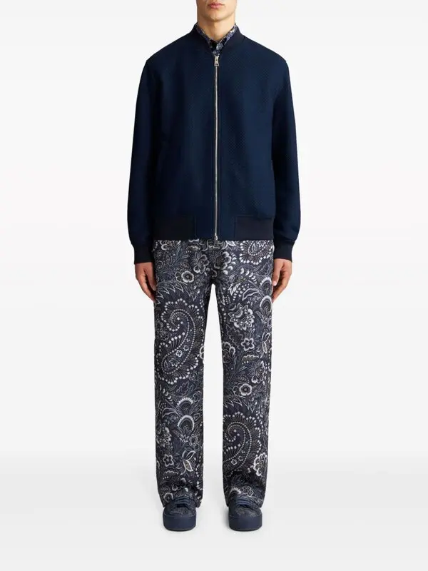 Etro Textured Cotton Bomber Jacket