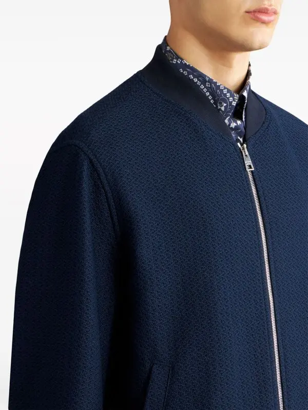 Etro Textured Cotton Bomber Jacket