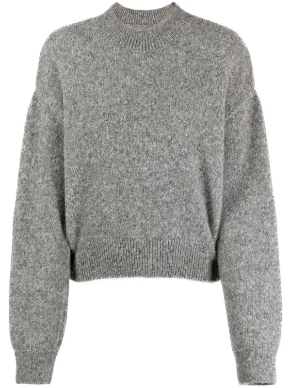 Jacquemus Logo Knit Sweater - Grey