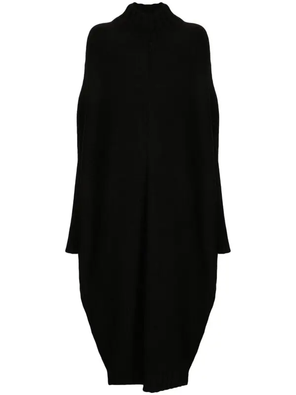 FORME D'EXPRESSION Mock-neck Knitted Midi Dress