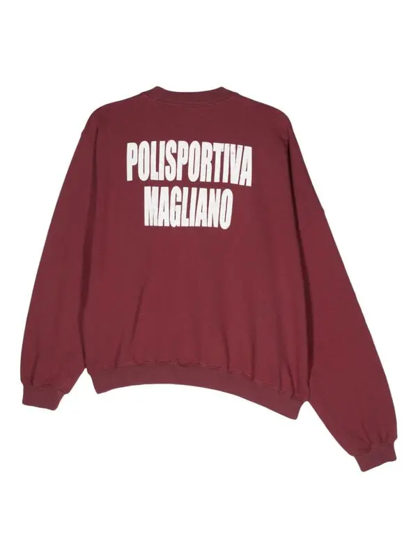 MAGLIANO Logo-print Asymmetric Sweatshirt