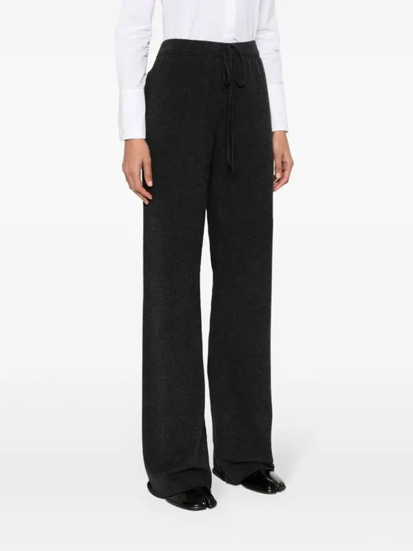 MAISON MARGIELA Wool-cashmere Knitted Trousers - Black