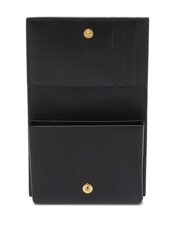 JIL SANDER Logo-stamp Leather Card Holder