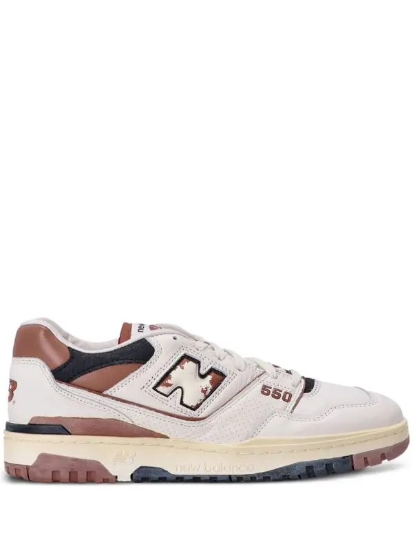 NEW BALANCE 550 Panelled Leather Sneakers - White