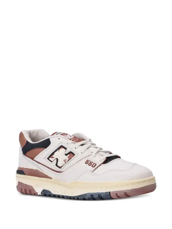 NEW BALANCE 550 Panelled Leather Sneakers - White