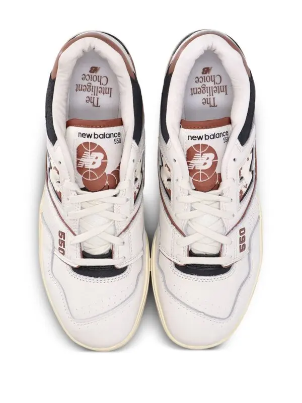 NEW BALANCE 550 Panelled Leather Sneakers - White