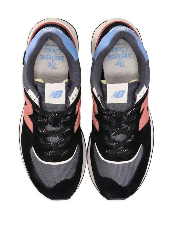 NEW BALANCE 574 Panelled Sneakers - Black