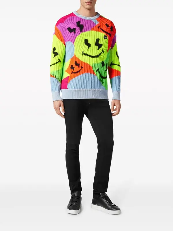 Philipp Plein Smile Graffiti Jumper