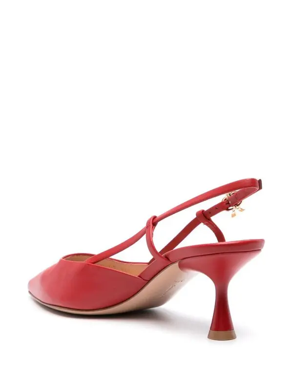 GIANVITO ROSSI Ascent 55mm Slingback Pumps - Red