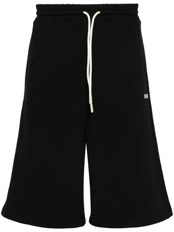 MSGM Drawstring Track Shorts - Black