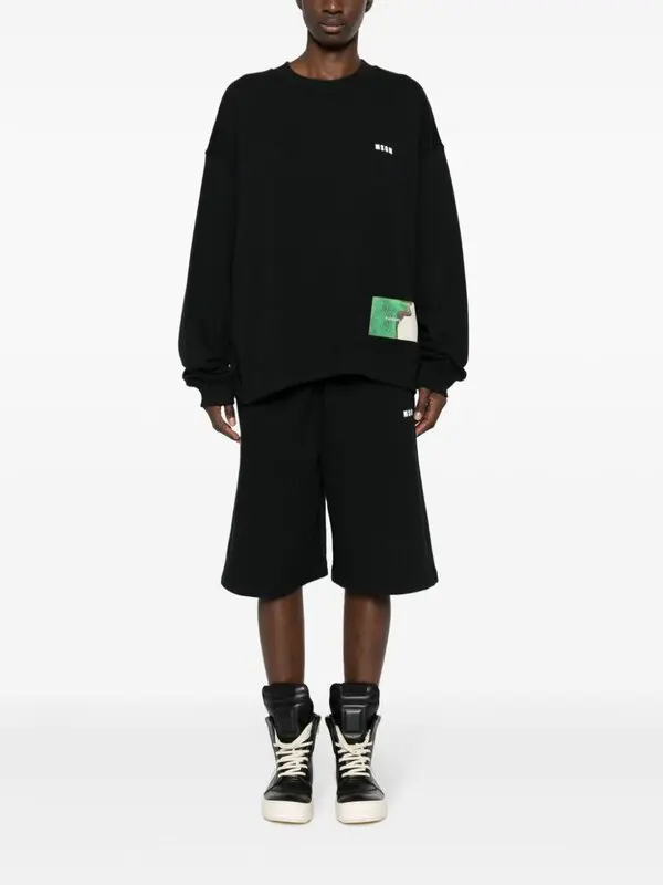 MSGM Drawstring Track Shorts - Black