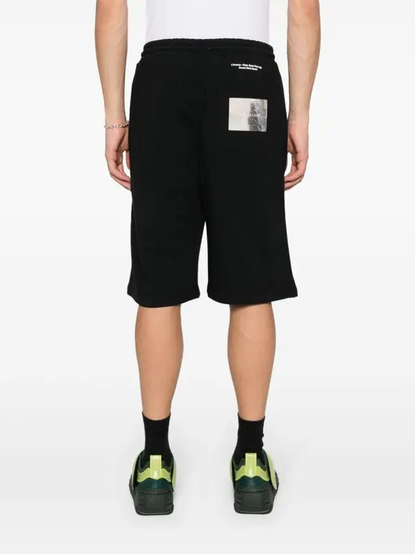 MSGM Drawstring Track Shorts - Black