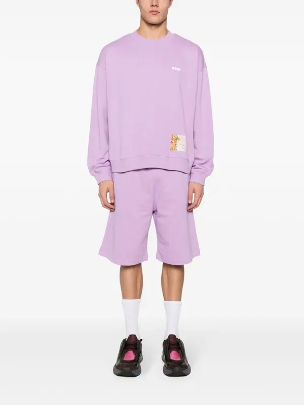 MSGM Drawstring Track Shorts - Purple