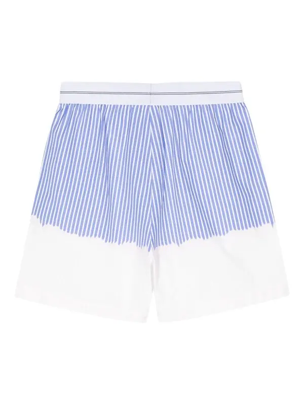 MSGM Ombré Striped Cotton Shorts