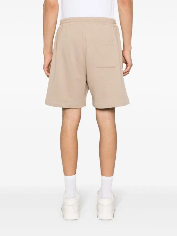 MSGM Logo-print Track Shorts - Neutrals