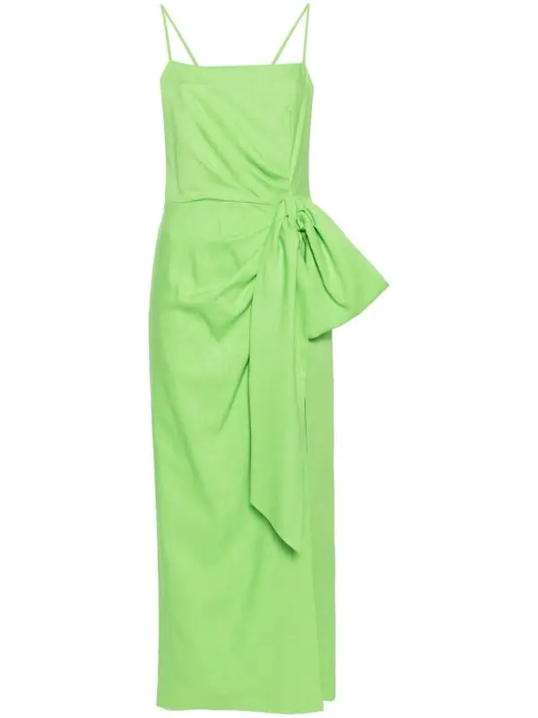 MSGM Gathered-detail Maxi Dress