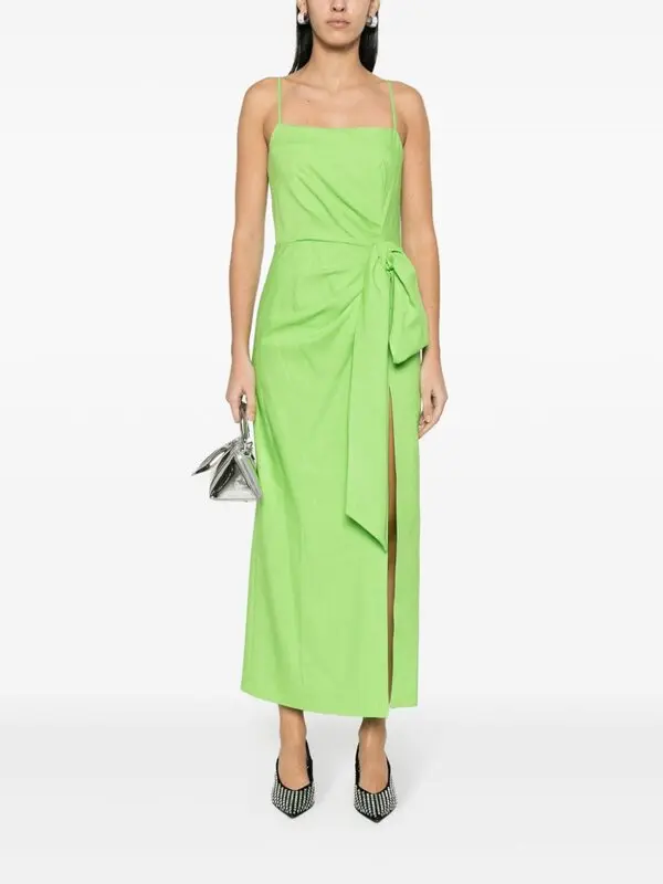 MSGM Gathered-detail Maxi Dress