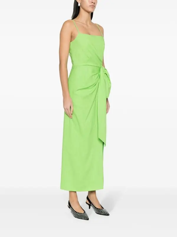 MSGM Gathered-detail Maxi Dress