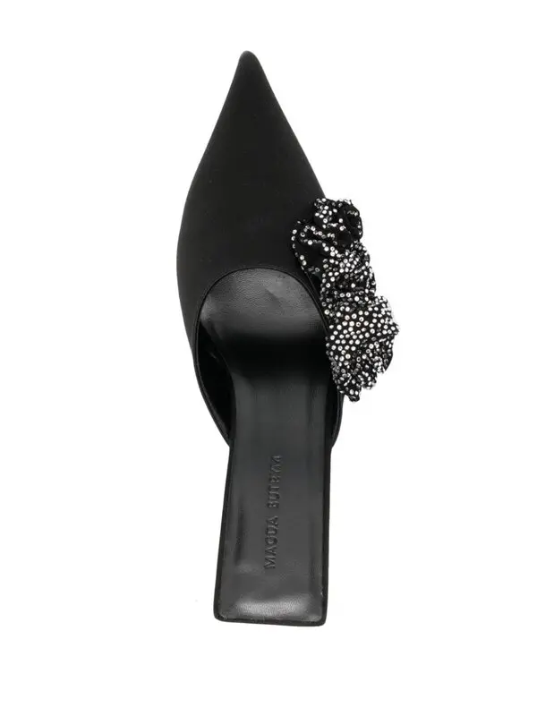 Magda Butrym 50mm Crystal-embellished Leather Mules