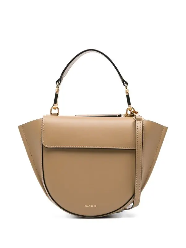 WANDLER Small Hortensia Leather Bag - Neutrals