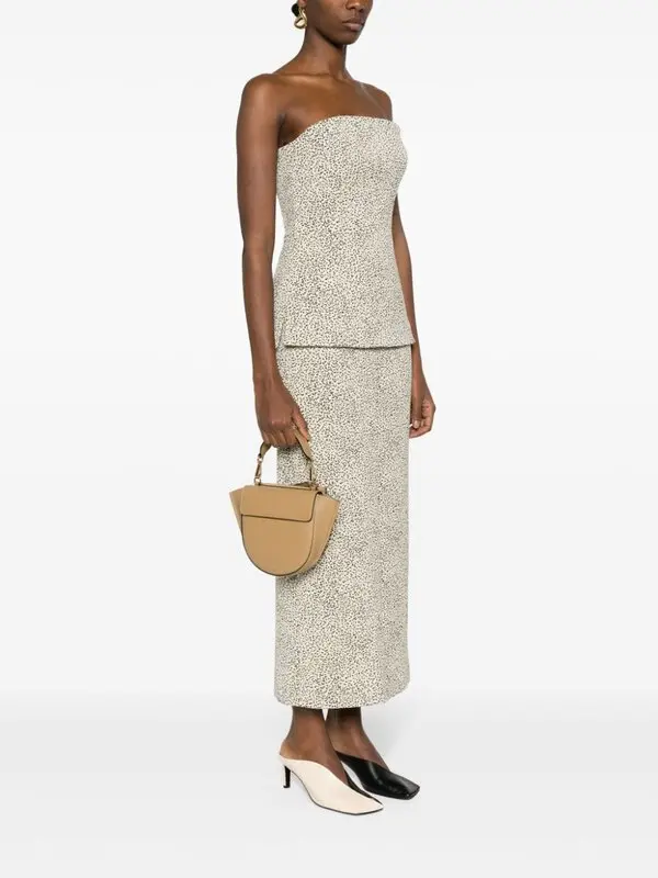 WANDLER Small Hortensia Leather Bag - Neutrals