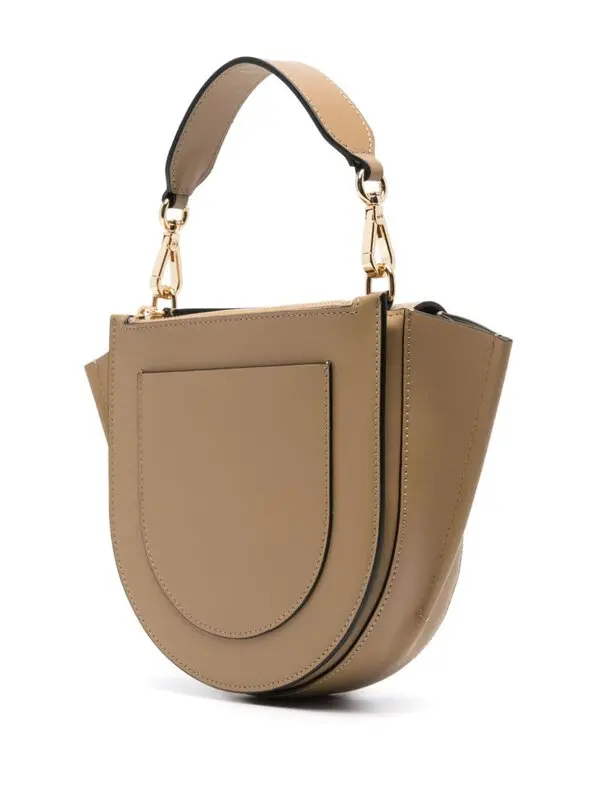 WANDLER Small Hortensia Leather Bag - Neutrals