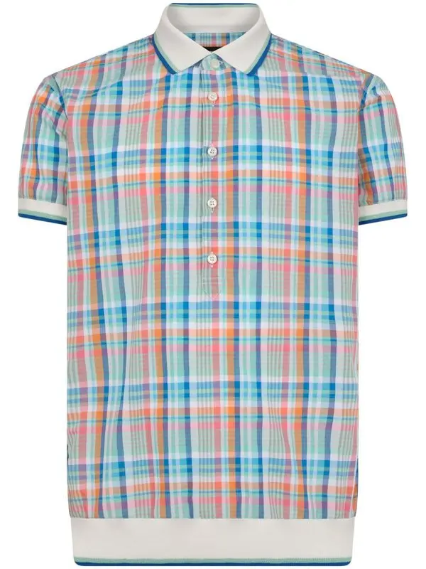 Dsquared2 Logo-print Checked Polo Shirt
