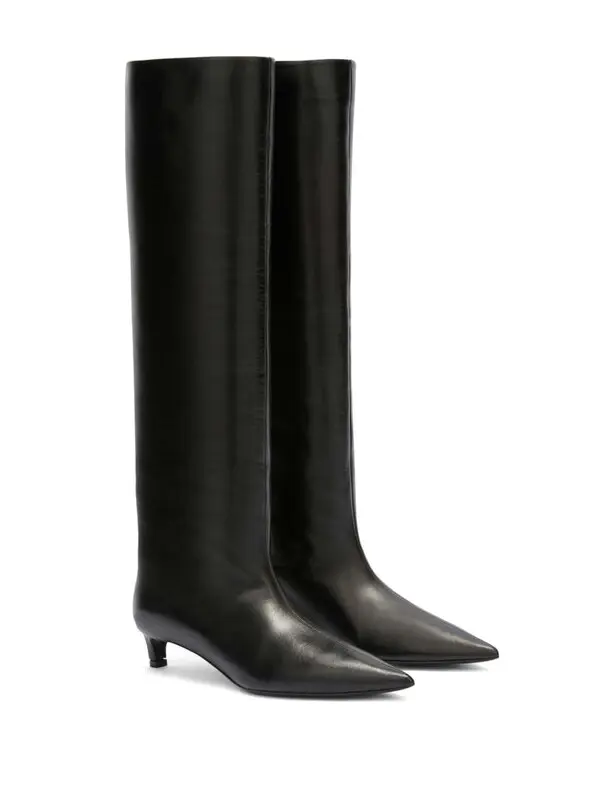 JIL SANDER 30mm Knee-high Leather Boots
