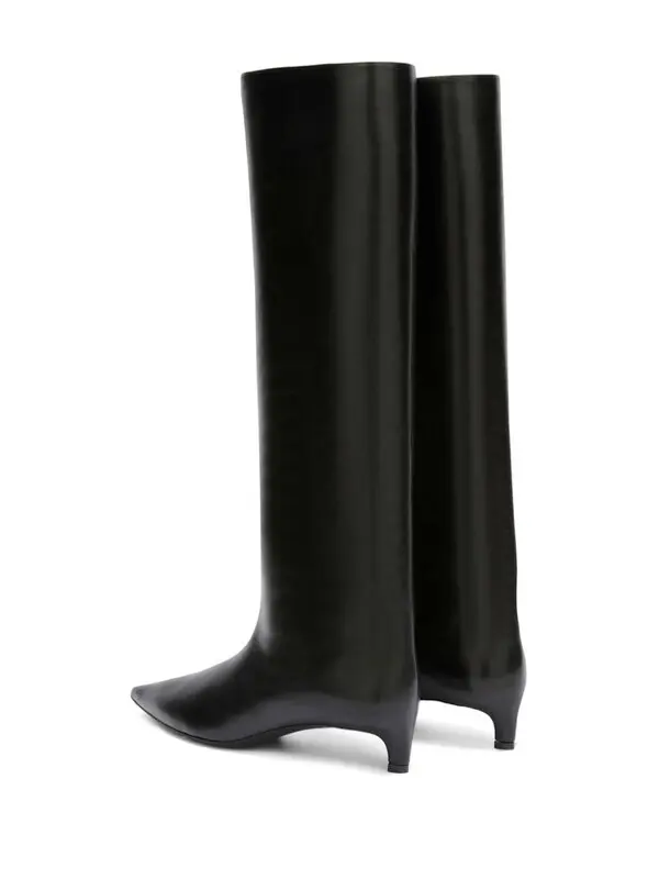 JIL SANDER 30mm Knee-high Leather Boots